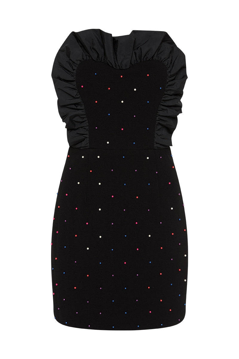 Polka Strapless Mini Dress - Style Theory